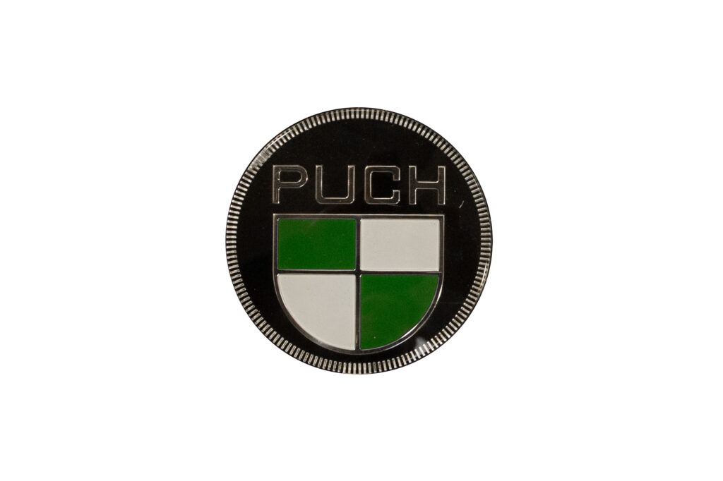 Puch logo mærke - Krom Hård-plast - Stickers Viborg